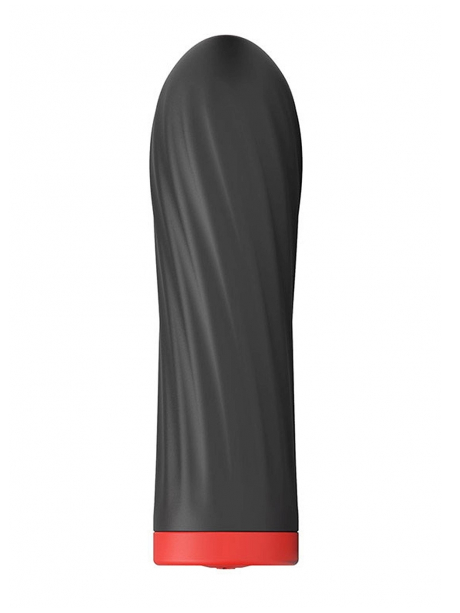Stymulator-Rechargeable Silicone Touch Vibrator USB 10 Functions - Black Masazer za Klitoris