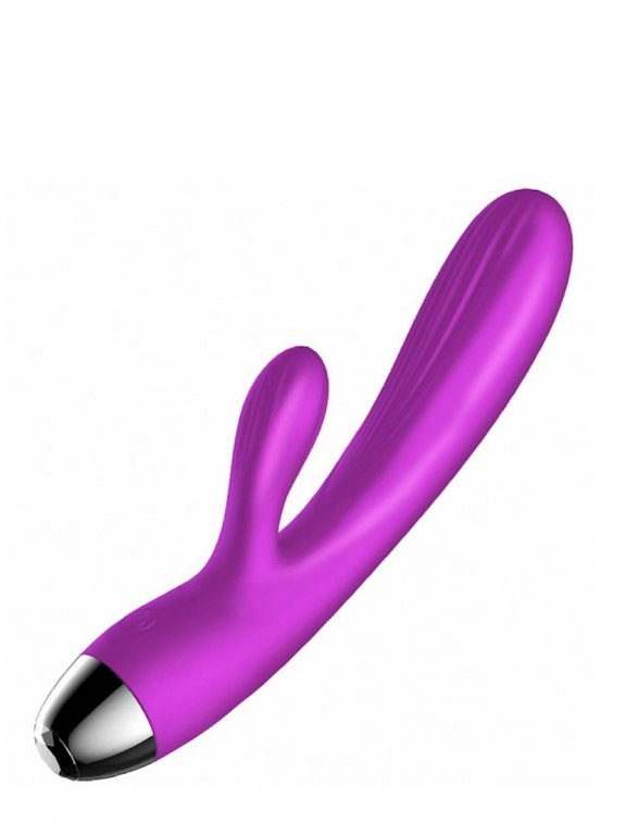 Silicone Vibrator and Pulsator Purple Rabbit Vibrator
