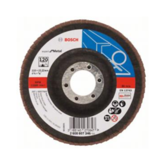 Bosch Lamelni brusni disk izvijeni X551, Expert for Metal Ø115 mm, G 120, 2608607346