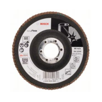 Bosch Lamelni brusni disk izvijeni X581, Best for Inox Ø115 mm, G 60, 2608608264