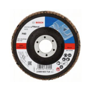 Bosch Lamelni brusni disk ravni X431, Standard for Metal Ø115 mm, G 80, 2608603714