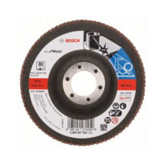 Bosch Lamelni brusni disk ravni X571, Best for Metal Ø115 mm, G 80, 2608607324