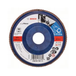 Bosch Lamelni brusni disk ravni X571, Best for Metal Ø115 mm, G 80, 2608607336