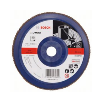 Bosch Lamelni brusni disk ravni X571, Best for Metal Ø180 mm, G 40, 2608607342