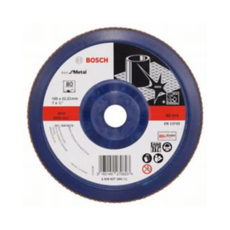 Bosch Lamelni brusni disk ravni X571, Best for Metal Ø180 mm, G 80, 2608607344