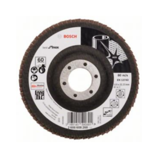 Bosch Lamelni brusni disk ravni X581, Best for Inox Ø115 mm, G 60, 2608608268