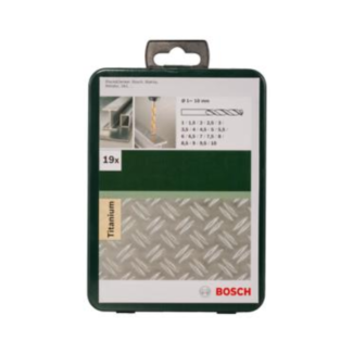 Bosch Set burgija za metal HSS-TiN, DIN 338, 19 delova, 2609255114
