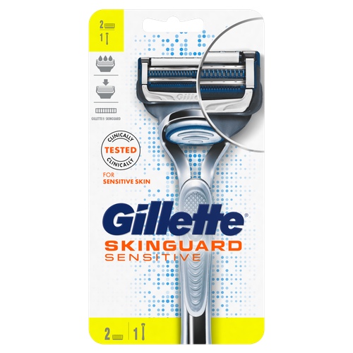 Gillette skinguard sensitive brijač + 2 dopune