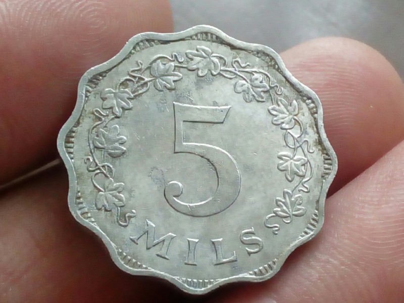 Malta, 5 mils 1972