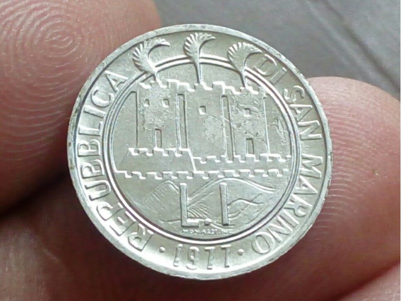 San Marino, 1 lira 1977 FAO