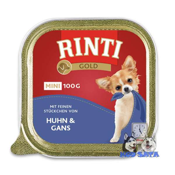 Rinti Gold Mini Pašteta Za Pse, Piletina i Guščetina 100g