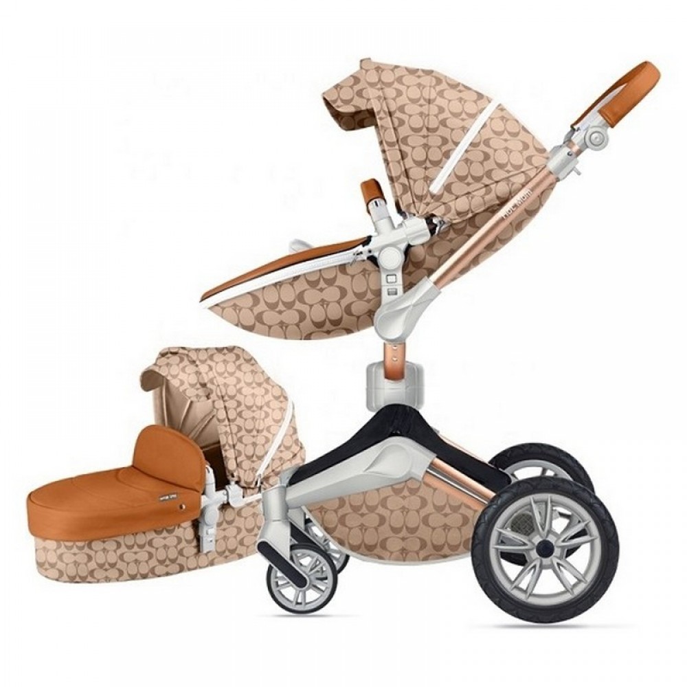 Kolica za bebe HOT MOM Light Brown 2u1
