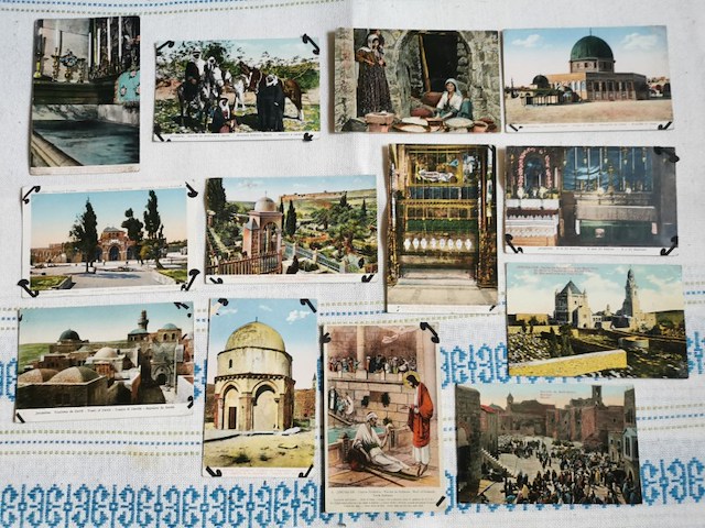 Stare razglednice - Jerusalim - 14 komada