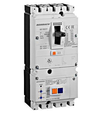 Kombinacija MX1 prekidača 80A/3p/A/50kA i FID člana do 1A
Kombinacija MX180231 kompaktnog prekidača (Tip A, 3P, 50kA, 80A) i FID modula. FID modul Tip A. Podesive četiri nazivne diferencijalne st...