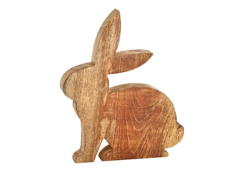 Uskršnja dekoracija RABBIT MANGOWOOD 20cm 10056004 - Brown