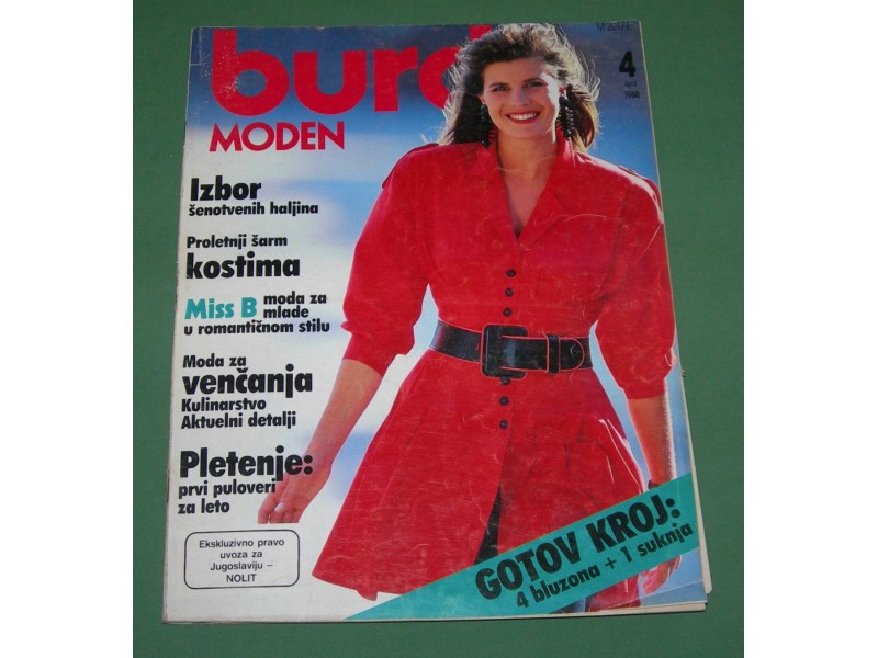 Burda, april 1988.