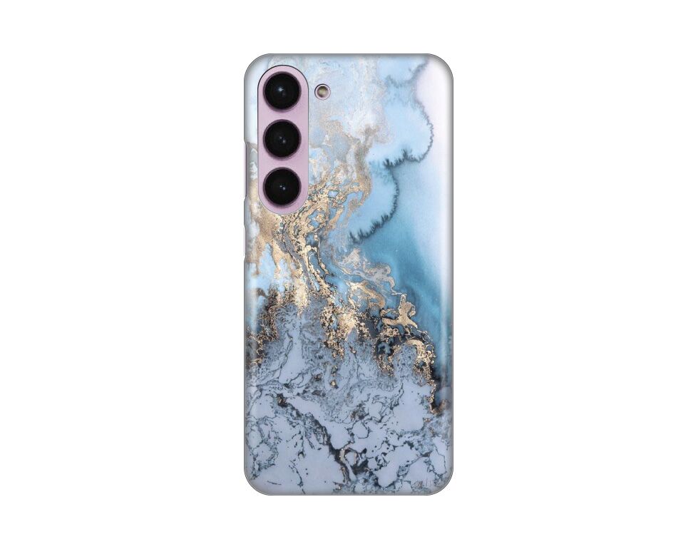 Silikonska futrola PRINT - Samsung S916B Galaxy S23 Plus Blue Gold Marble