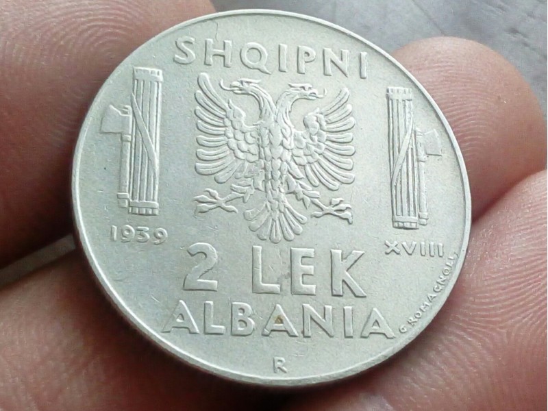 Albanija, 2 Leka 1939