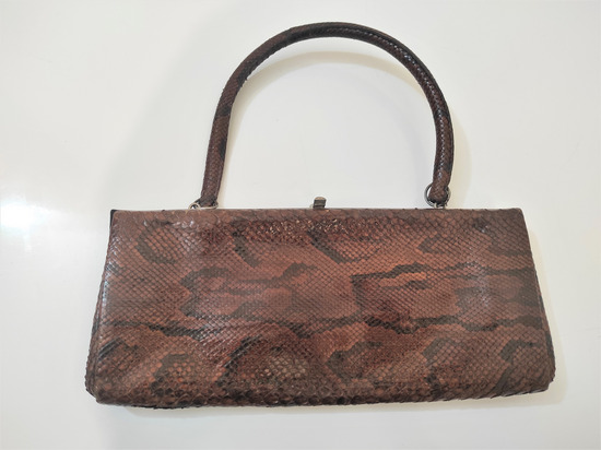 Vintage torba od zmijske kože