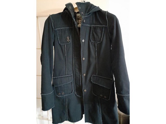 Avangardia crna vintage ženska jakna