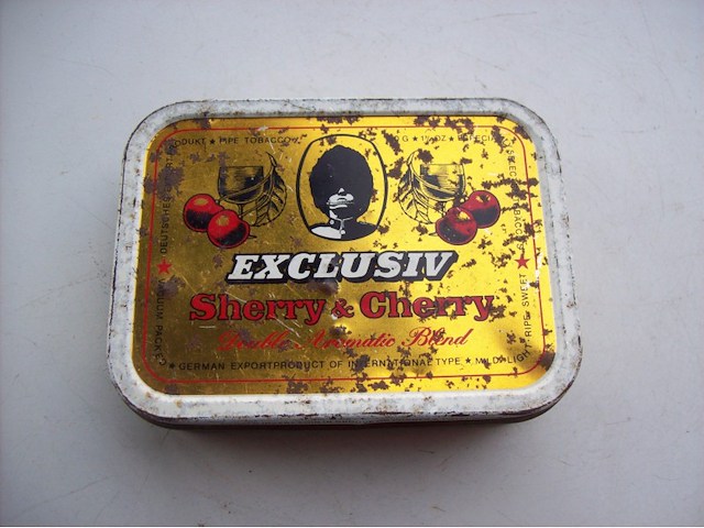 Stara limena kutija EXCLUSIV Sherry&;;;;Cherry pipe tobaco