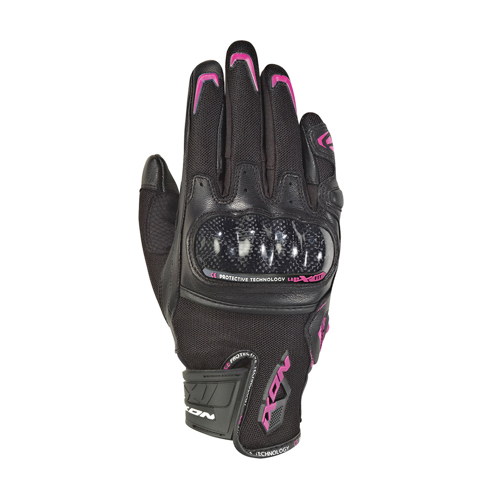 RISE AIR LADY Black Fuxia rukavice