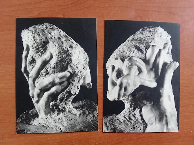 Razglednica umetnička Auguste Rodin, 4 kom