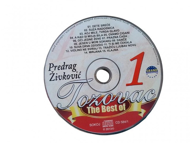 cd Tozovac The Best of disk 1 bez omota