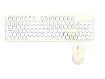 Mofii WL honey comb set tastatura i miš u žutobeloj boji ( SMK-649M5AGYLWH )