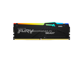 Kingston DDR5 8GB 5200MHz [fury beast RGB], CL40 1.25V, RGB heatsink memorija ( KF552C40BBA-8 )