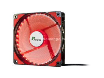 InterTech fan argus L-12025 RD, 120mm LED, red ( 1739 )