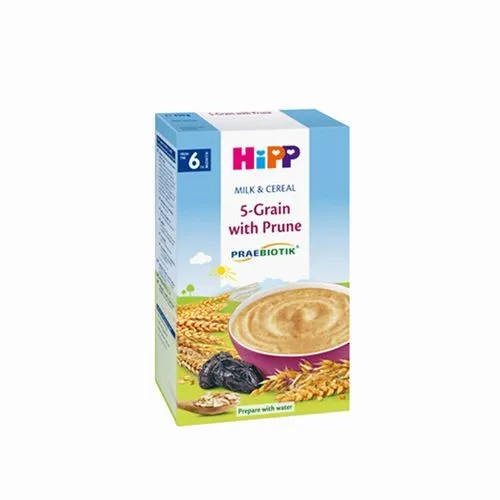 Hipp instant mlečna kaša sa 5 vrsta žitarica i suvom šljivom 250gr