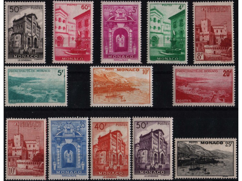 kt557v 10,mar1949 Monaco Mi381-93 **