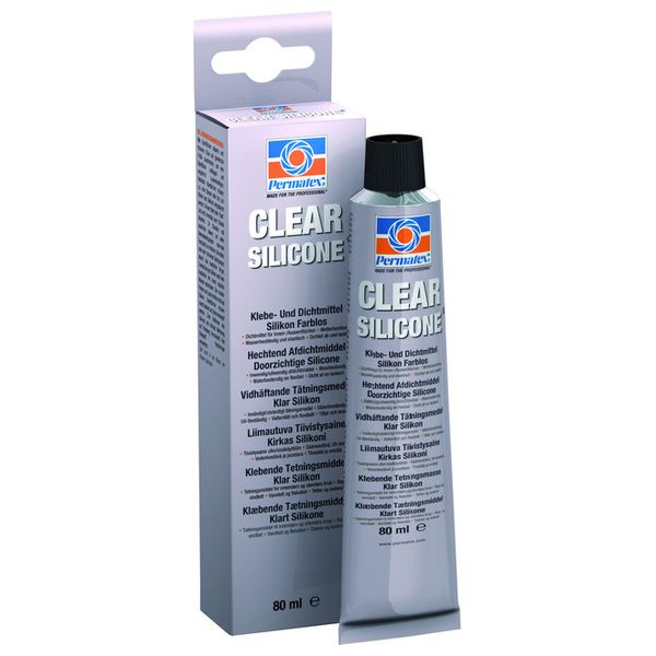 PERMATEX Clear RTV Silicone Adhesive Sealant 80 ml