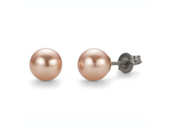 Ženske oliver weber sensitive pearl round midi rosegold mindjuše sa swarovski perlama ( s24014.769 )