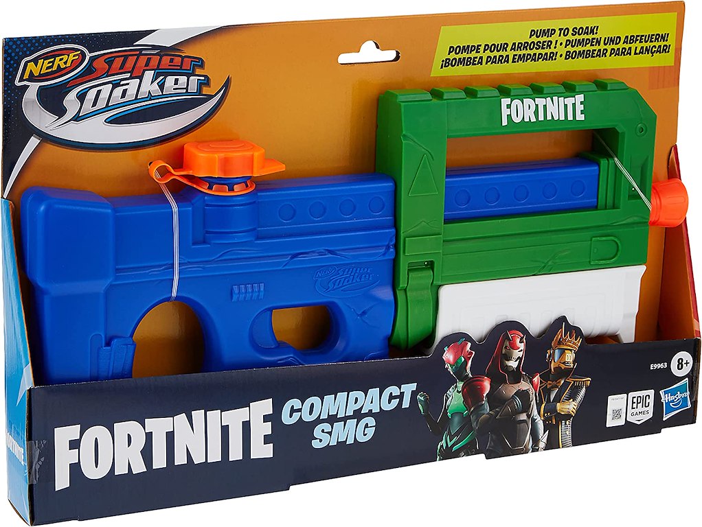 Puška Nerf Fortnite compact SMG na vodu