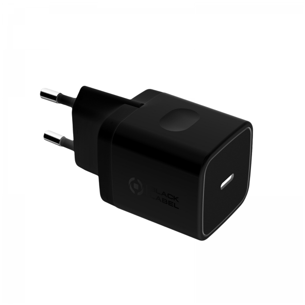 CELLY Punjač adapter, 20W, Type C, crna