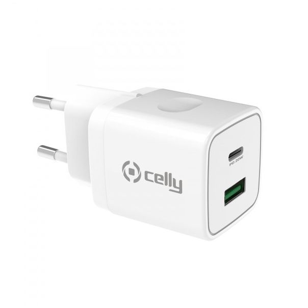 CELLY Kućni punjač ProPower TC2USBUSB-C20W sa dva ulaza