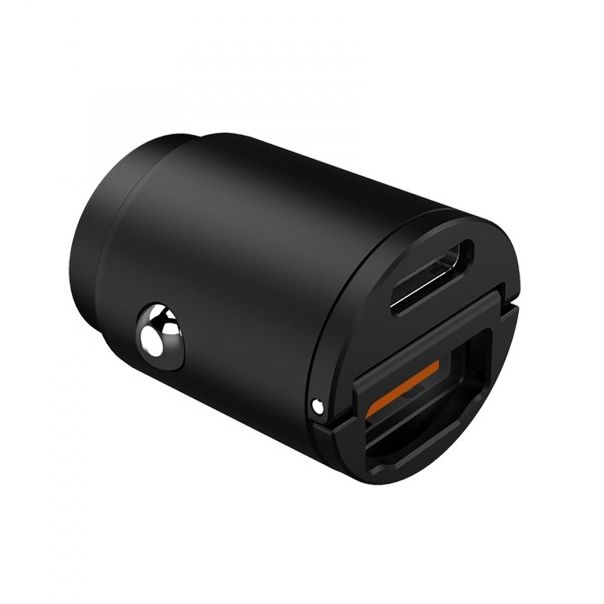 CELLY Auto punjač 30W, USB+Type C