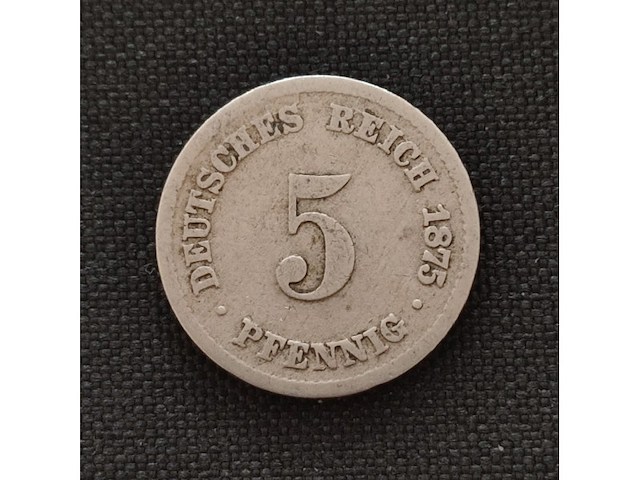 5 PFENNIG 1875 C