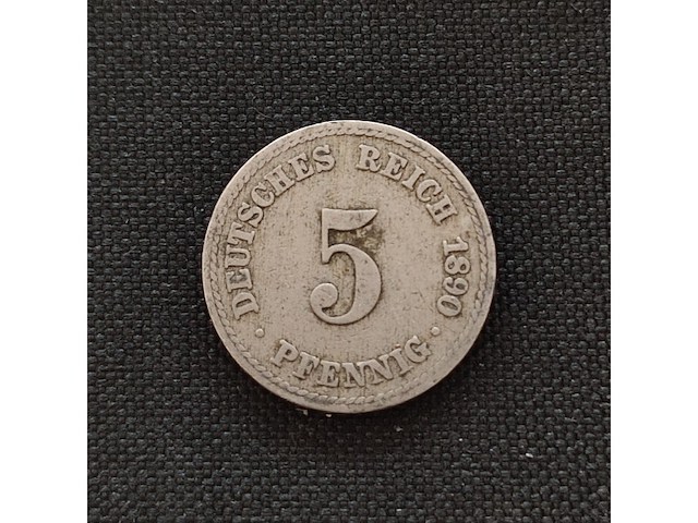 5 PFENNIG 1890 A