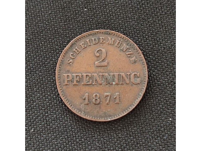 2 PFENNING 1871