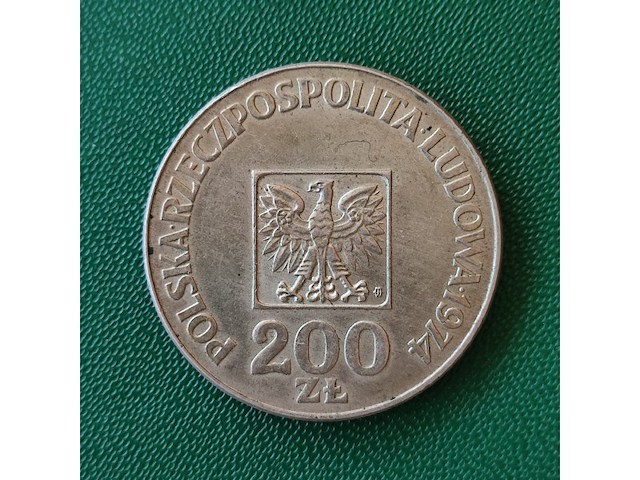 200 ZLOTA 1974 srebro