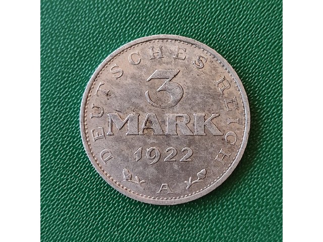 3 MARK 1922 A