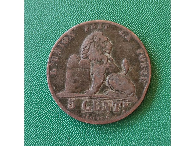 Belgija 5 CENTIMES 1856