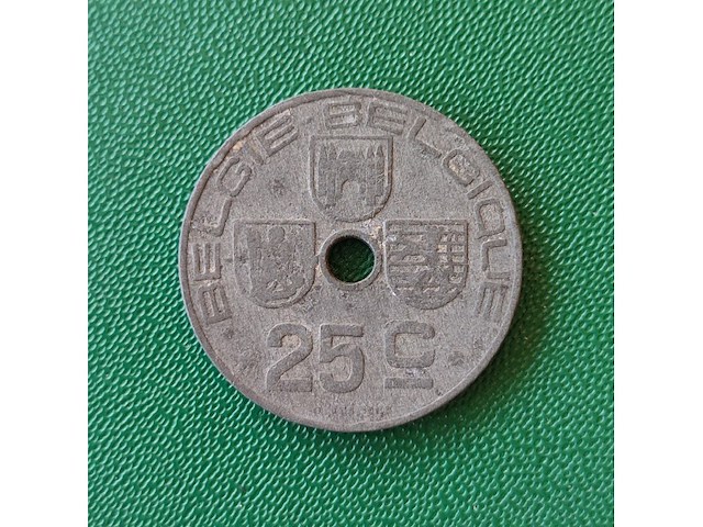 Belgija 25 CENTIMES 1944