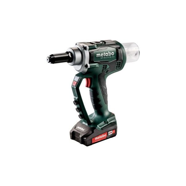 METABO Akumulatorski pištolj za pop nitne NP 18 LTX BL 5.0; 18V; 2x2,0 Ah