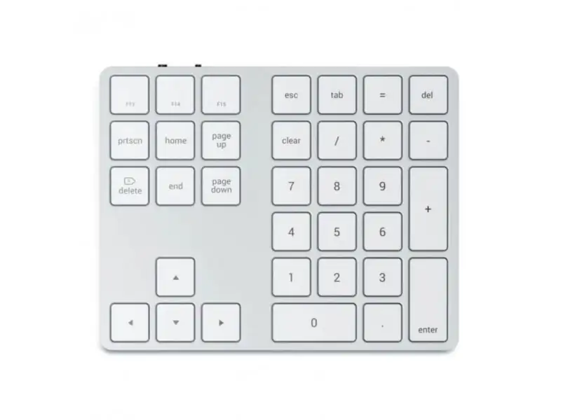 SATECHI ALUMINUM BLUETOOTH EXTENDED KEYPAD – SILVER ( ST-XLABKS )