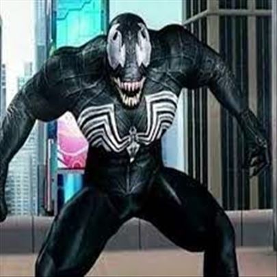 Kostim crni Spajdermen Venom sa misicima spajder
