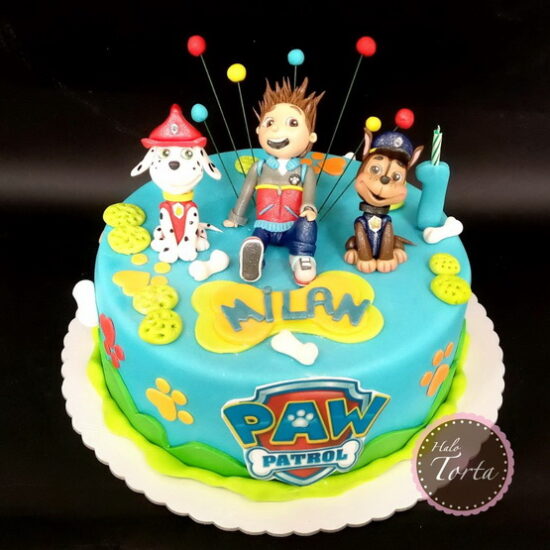 Torta Paw Patrol Maršal, Čejs i Rajder